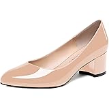 Amazon.com | WAYDERNS Women's Slip On Patent Leather Square Toe Low ...