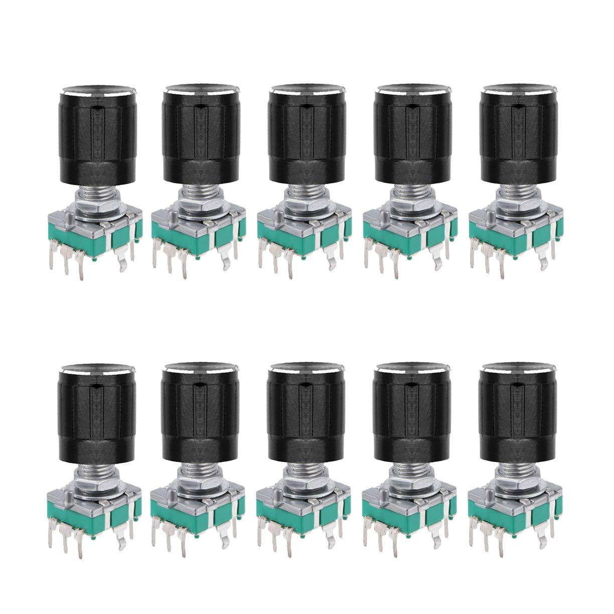 DaFuRui (7 Pin 20MM)10 PCS 360 Degree EC11 Rotary Encoder Code Switch ...