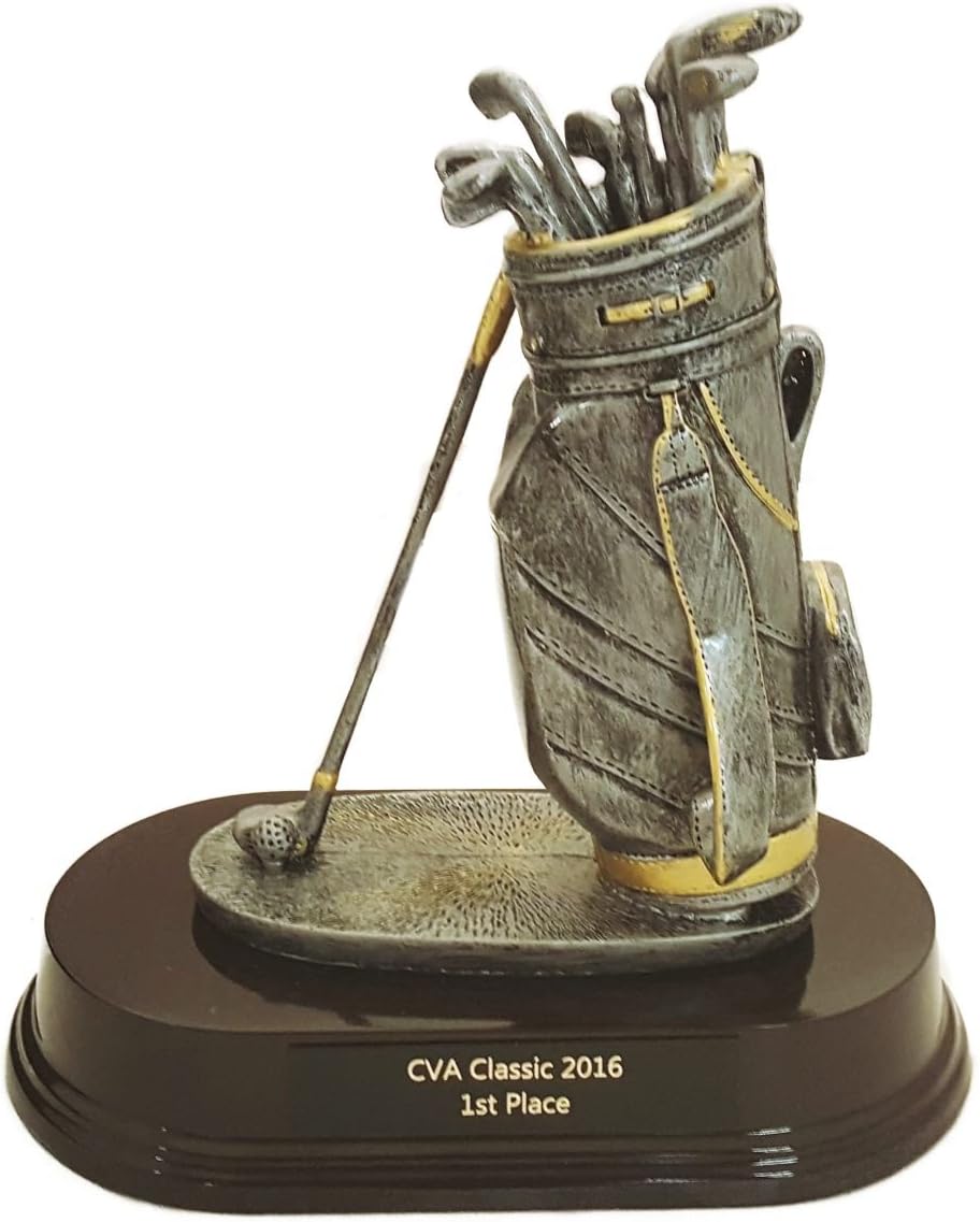 Amazon.com : Premier Awards Golf Bag Trophy - 7.5" Tall - Free ...