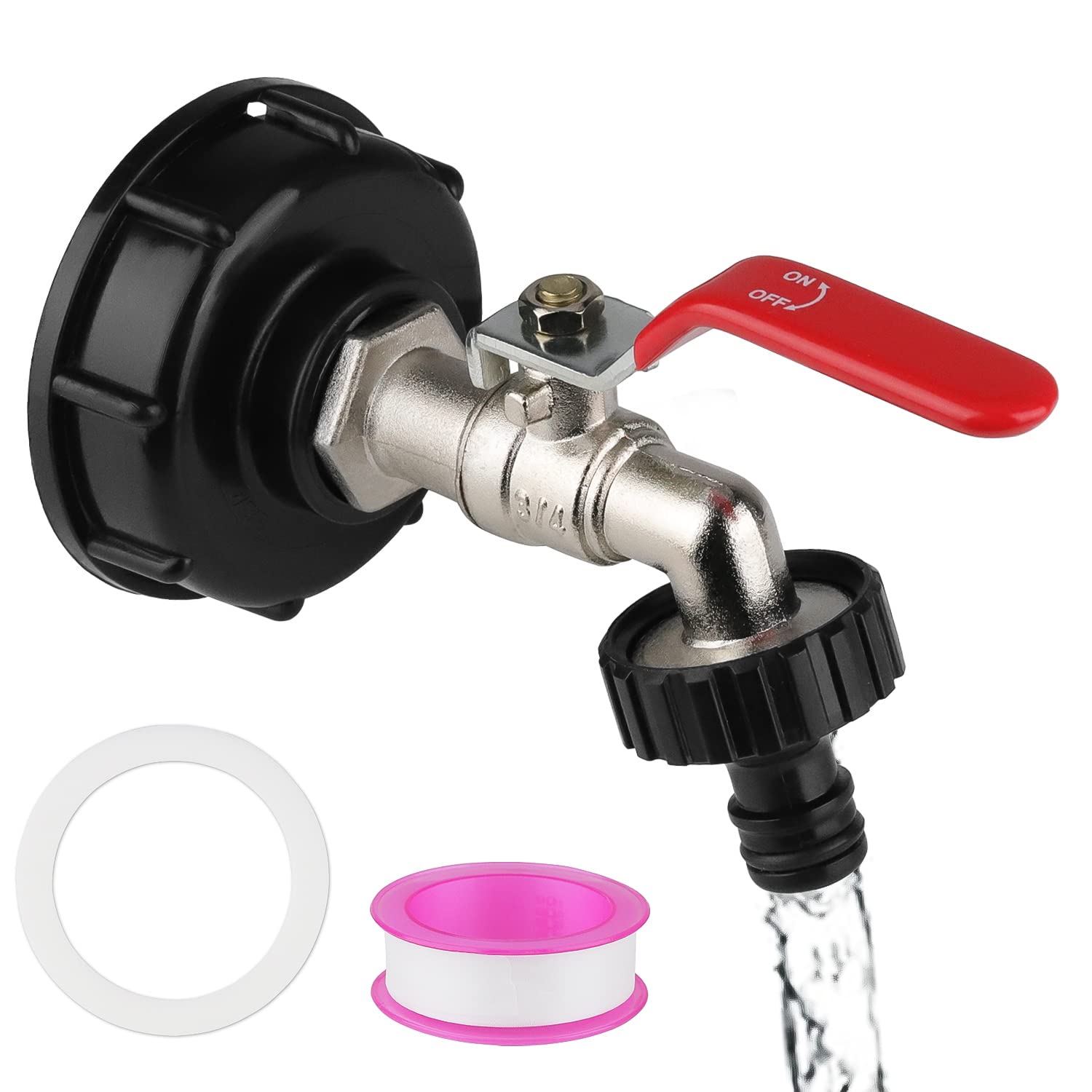 Mua GALEPEE IBC Tank Accessories 3/4 Inch IBC Outlet Tap 1000 L Water ...