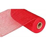 10 Inch x 30 Feet Deco Poly Mesh Ribbon - White Non Metallic : RE130227 ...