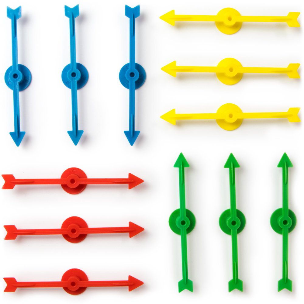 Mua 12-Pack of Arrow Game Spinners in 4 Rainbow Colors, 3 Arrows Per ...