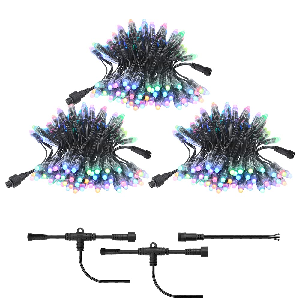 Mua ALITOVE 12V WS2811 Pixels String xConnect 300pcs Individually Addressable RGB IC LED Bullet ...