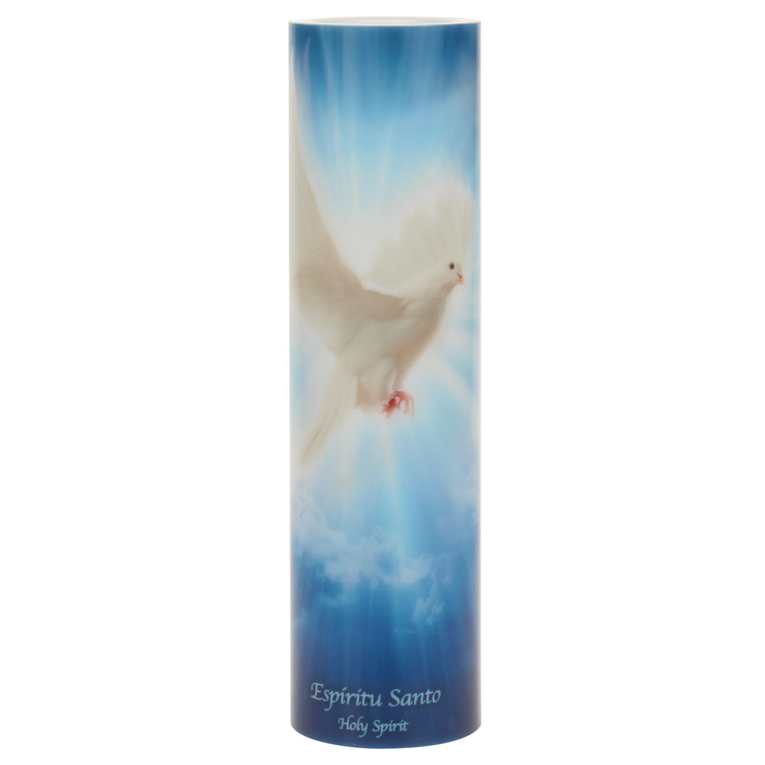 The Saints Collection Holy Spirit Flickering Lifelike LED Prayer Candle ...