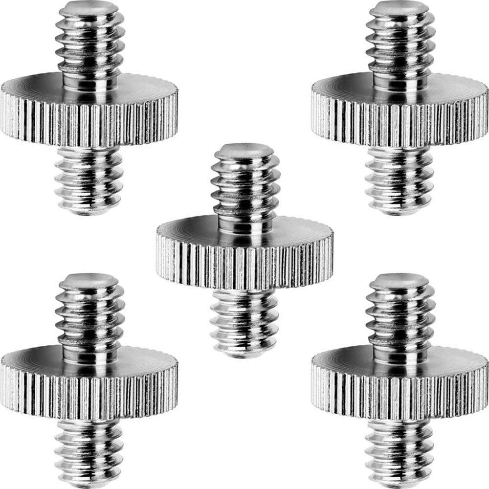  5 Packs Standard 1 4 20 Male To 1 4 20 Threaded Screw Adapter