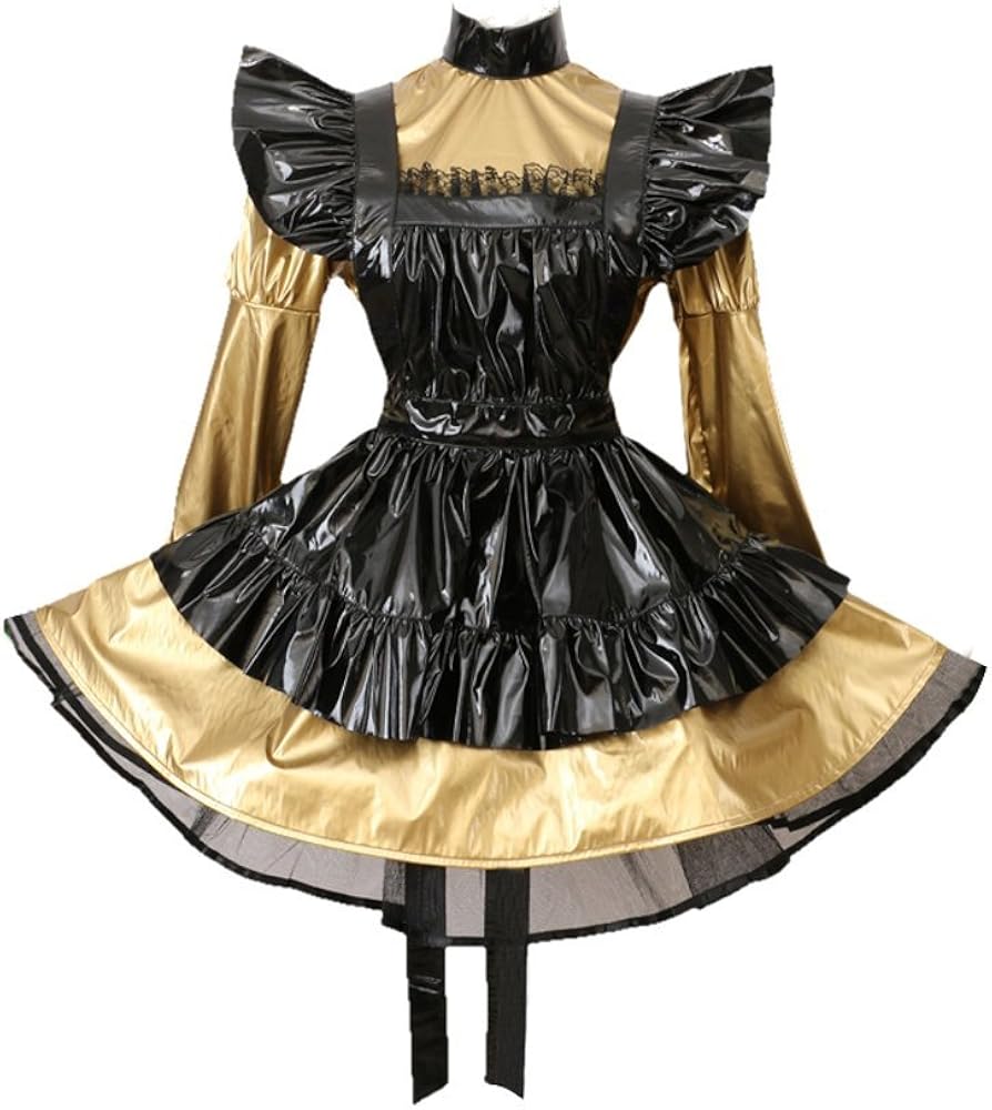 GOceBaby Sissi Abschließbar Dienstmädchen Brozen PVC Kleid Uniform ...