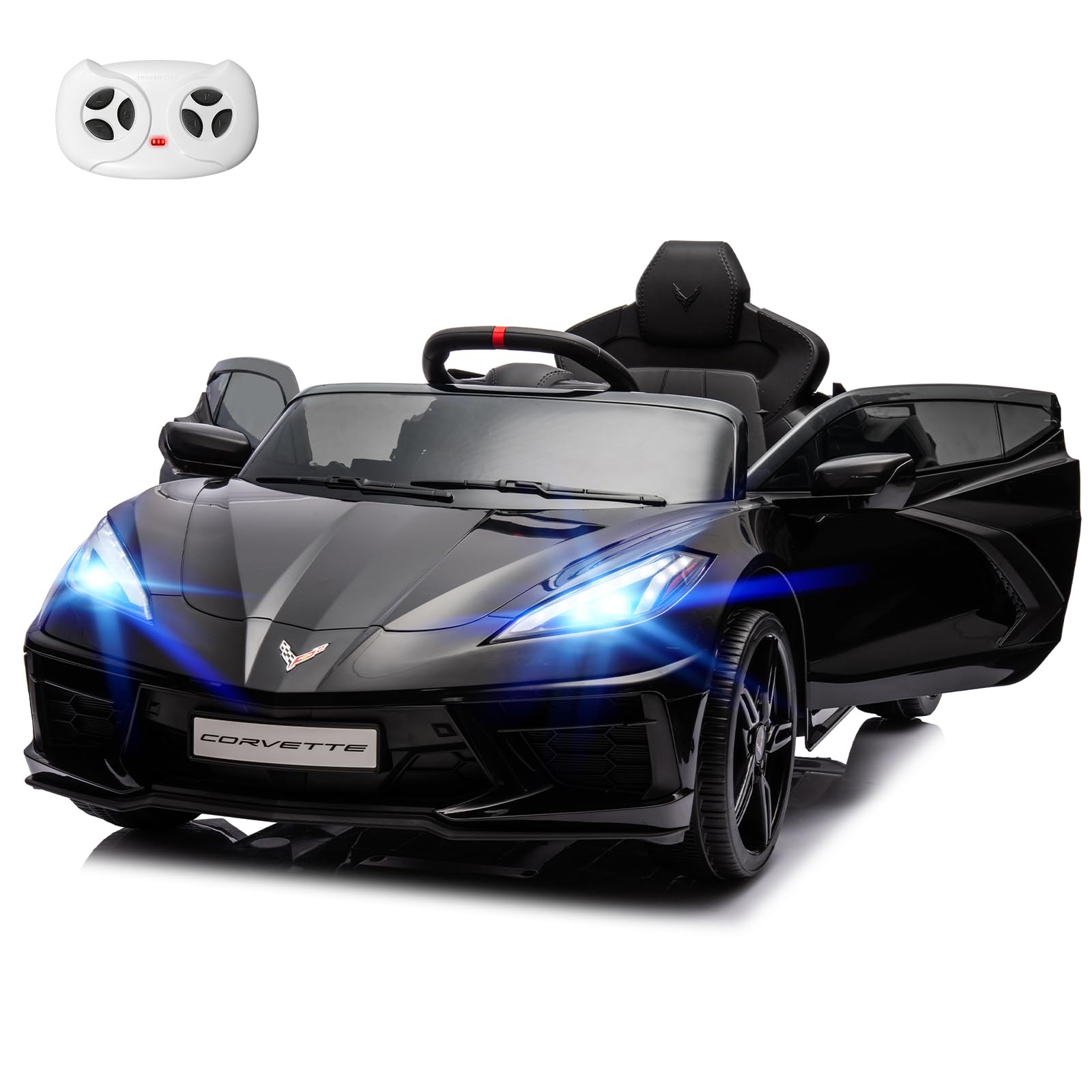 Mua 12V Licensed Chevrolet Corvette C8 Kids Electric Ride on Car Remote ...