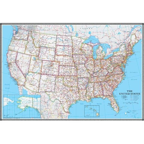 United States Highway Map 8x11