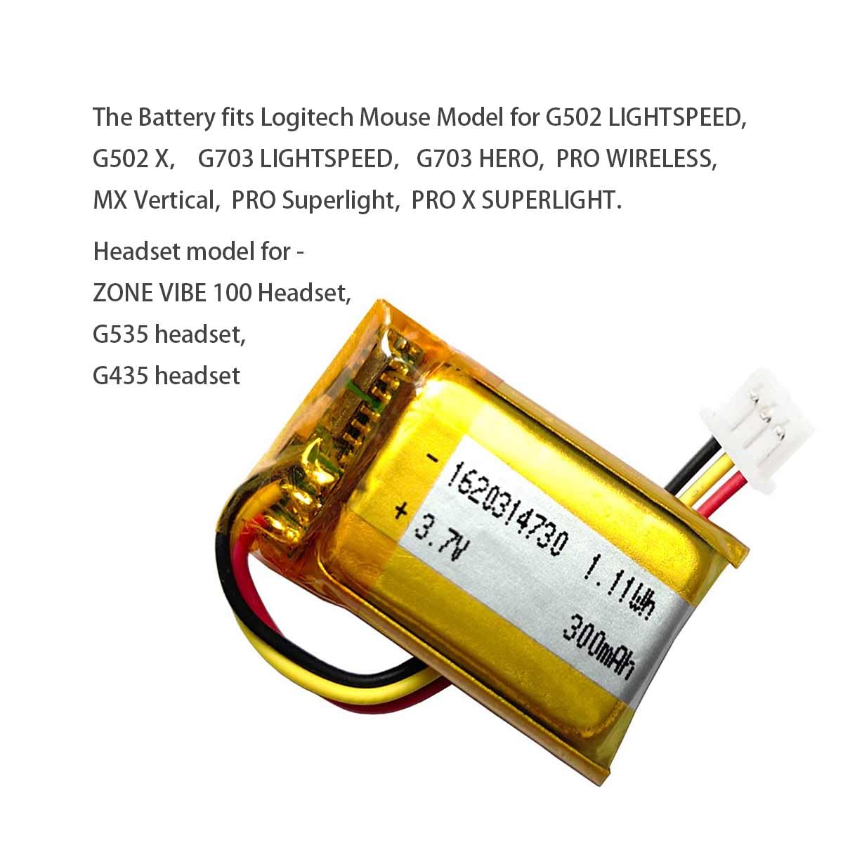 Mua AOLIKES 300mAh Battery Replacement for Logitech MX Vertical, G PRO ...