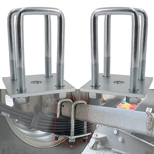 osemar U Bolts for Boat Trailer Axle Leaf Springs Zinc, Heavy Duty Boat ...