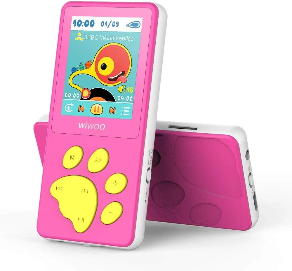MP3 Player, Cartoon MP3 Music Player for Kids Bear Paw Button Design, 1 ...