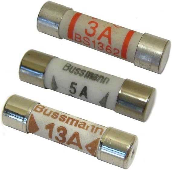 All Trade Direct 60 Mixed Amp Domestic 240V Household Mains Plug Fuse ...