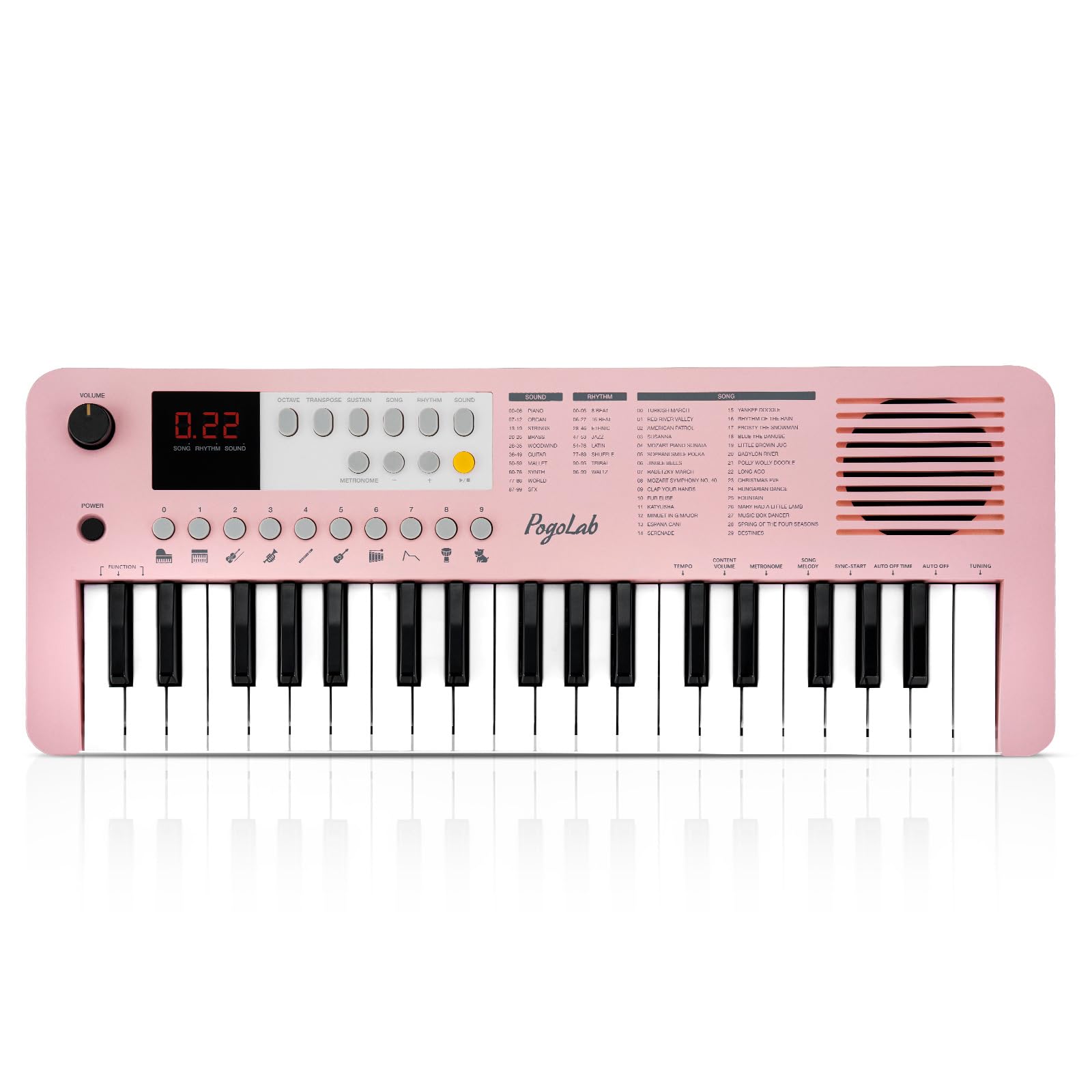 POGOLAB MK1 37 Keys Kids Keyboard Piano, Mini Portable Multi-Function ...