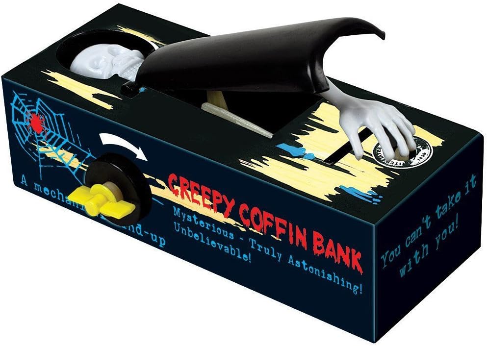Hand From Coffin Bank - Creepy Coffin Bank: Amazon.co.uk: Toys & Games
