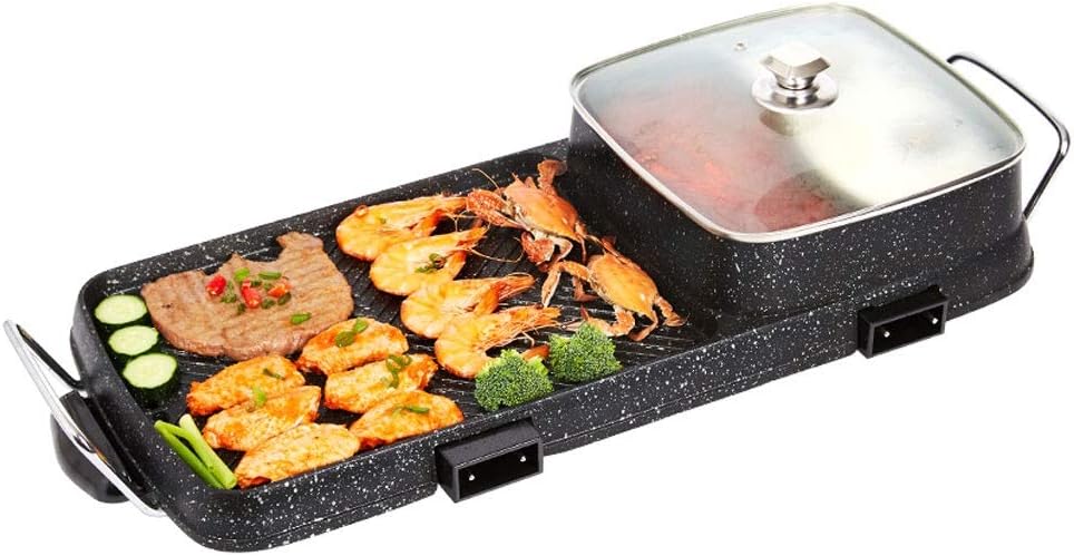 Review Portable Electric Grill, Electric Barbecue Multifunction ...