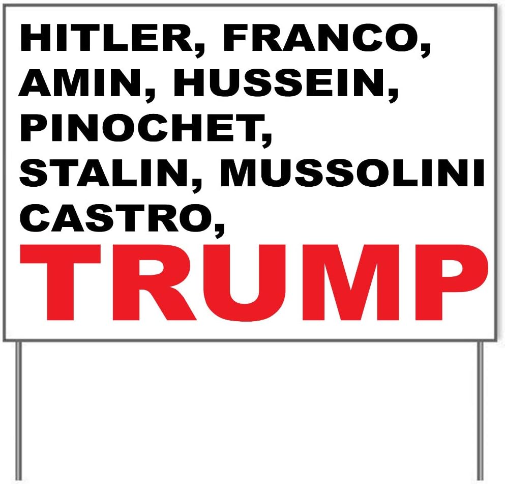 Amazon.com: M&R Dictator Trump 18x24 Yard Sign: Home & Kitchen