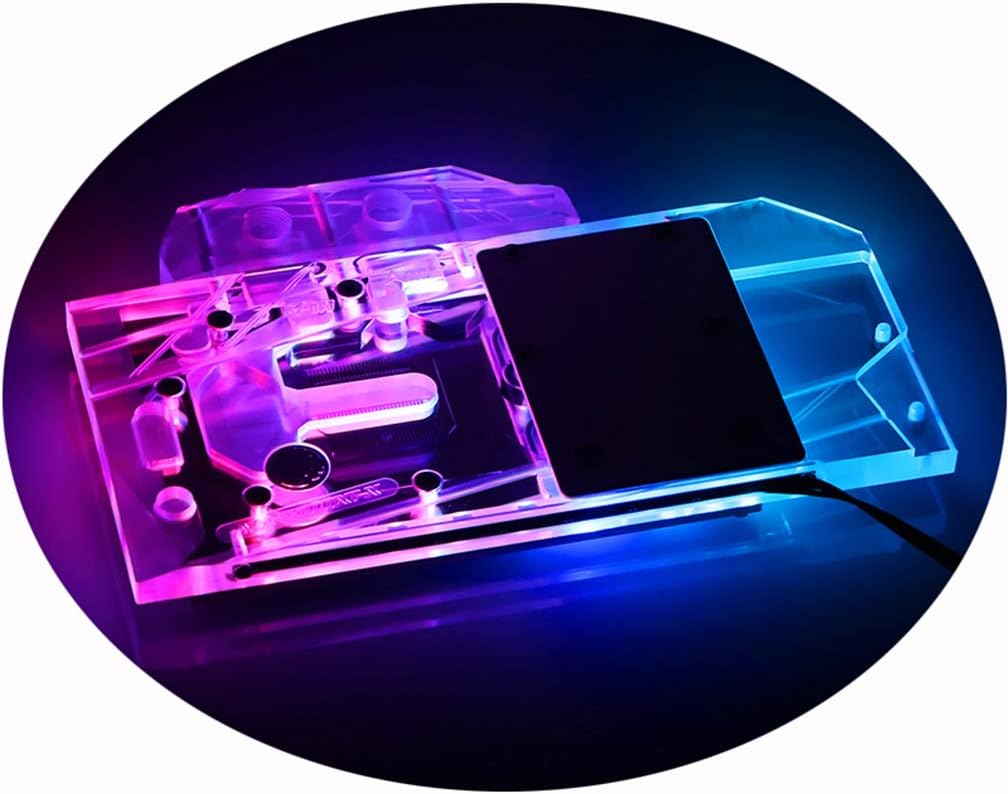 Bykski GPU Liquid Cooler Copper Waterblock G1/4 Full Cover PC Water ...