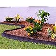 Amazon.com : EcoBorder EarthCurb Black Recycled Rubber 4ft Lawn Edging ...