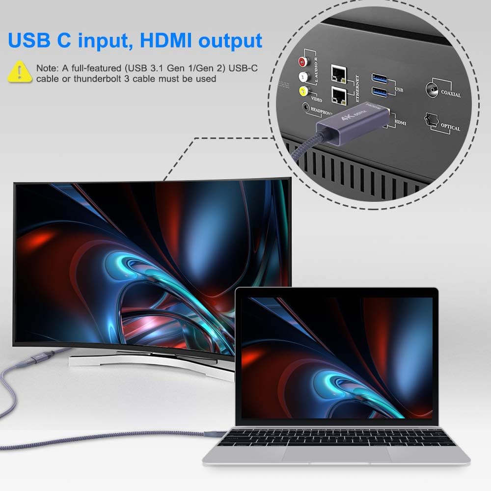 Mua Elebase USB-C Female to HDMI Male Cable Adapter,USB Type C 3.1 ...