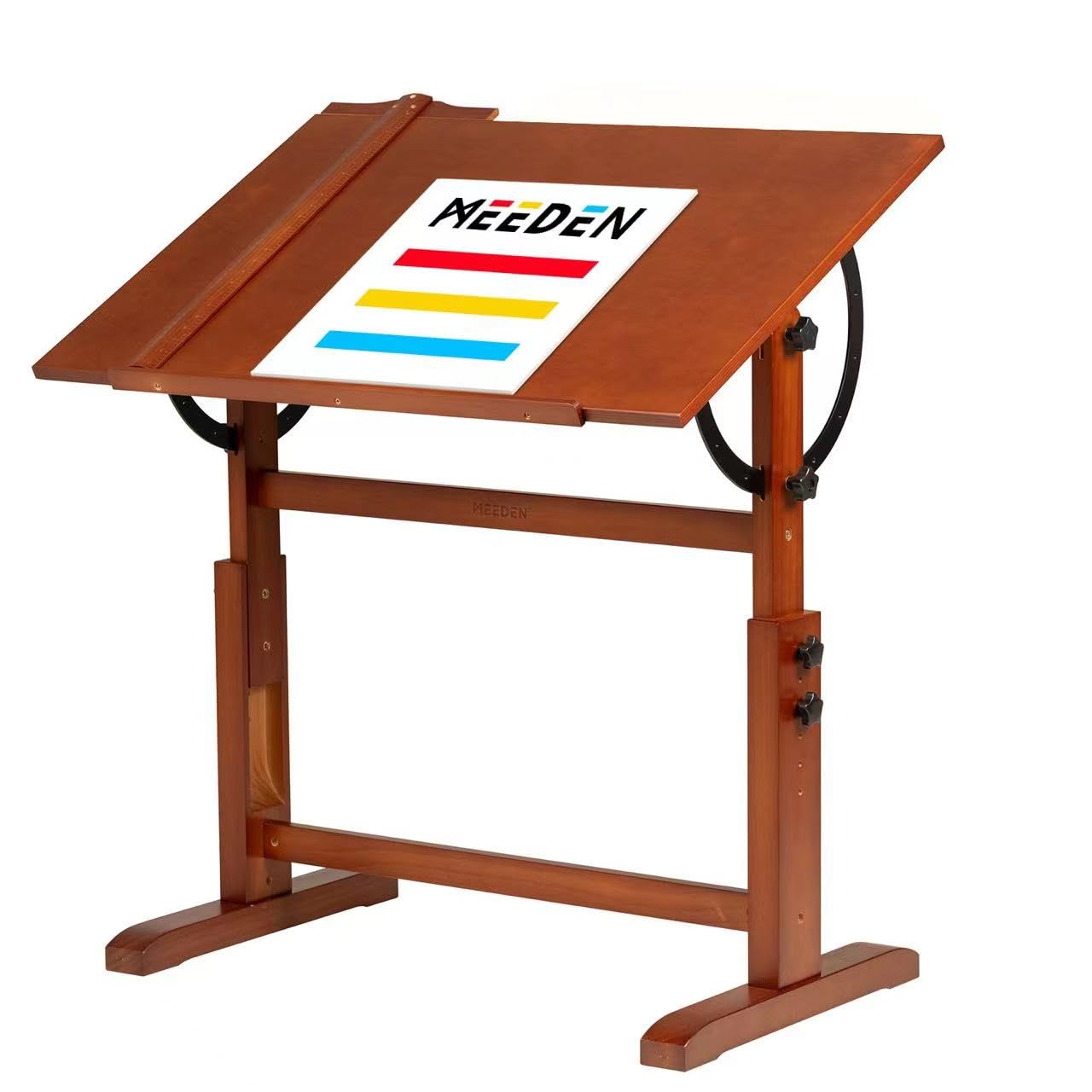 Mua MEEDEN Wood Drafting Table,Artist Drawing Table with Height Adjustable & Tilting Large ...