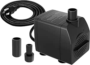 Amazon.com: Knifel Submersible Pump 200GPH Ultra Quiet with Dry Burning ...