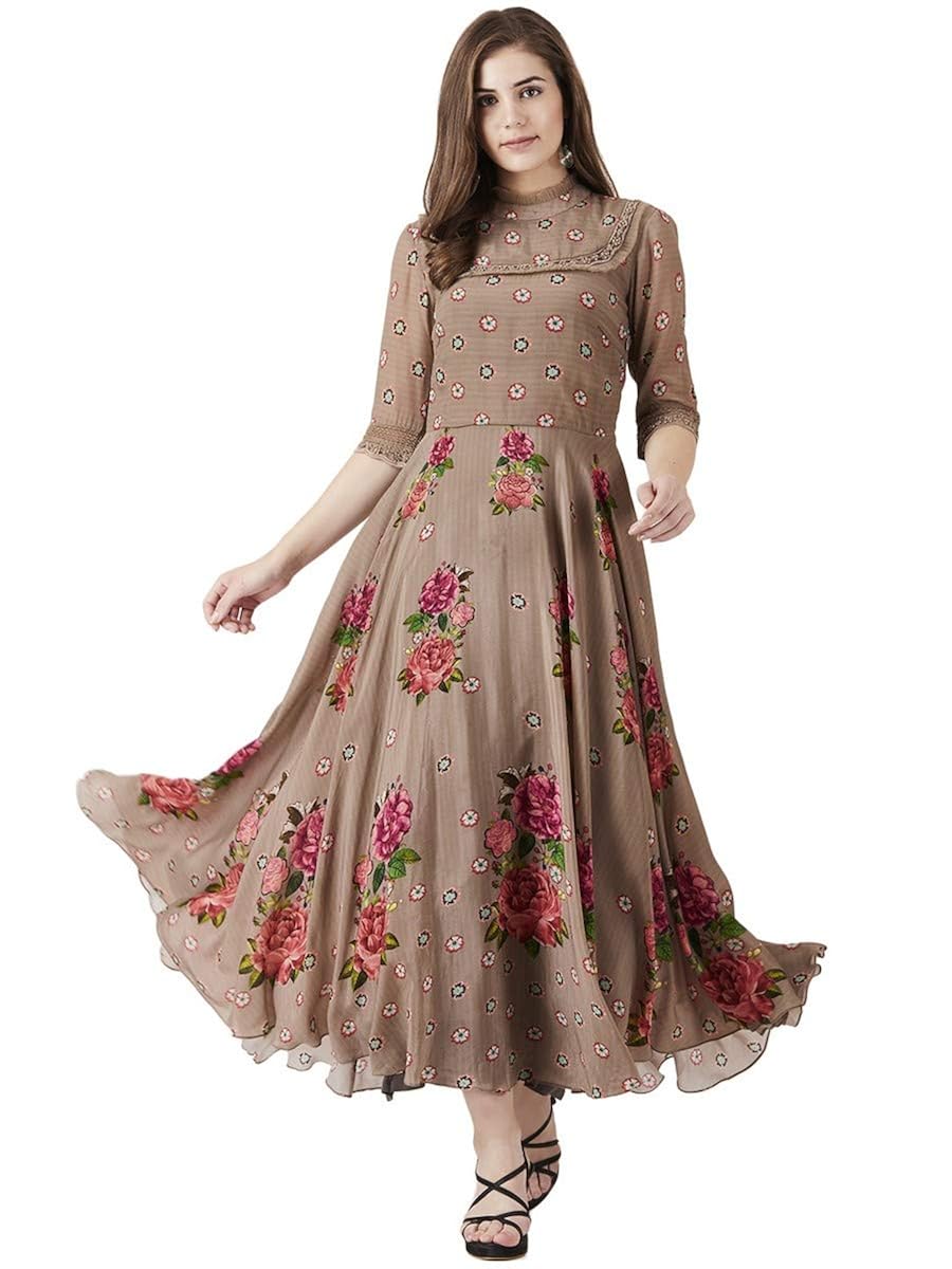 Ritu Kumar Label Women’s A-Line Knee-Long Dress (LDRVCR-8035N18868195 ...