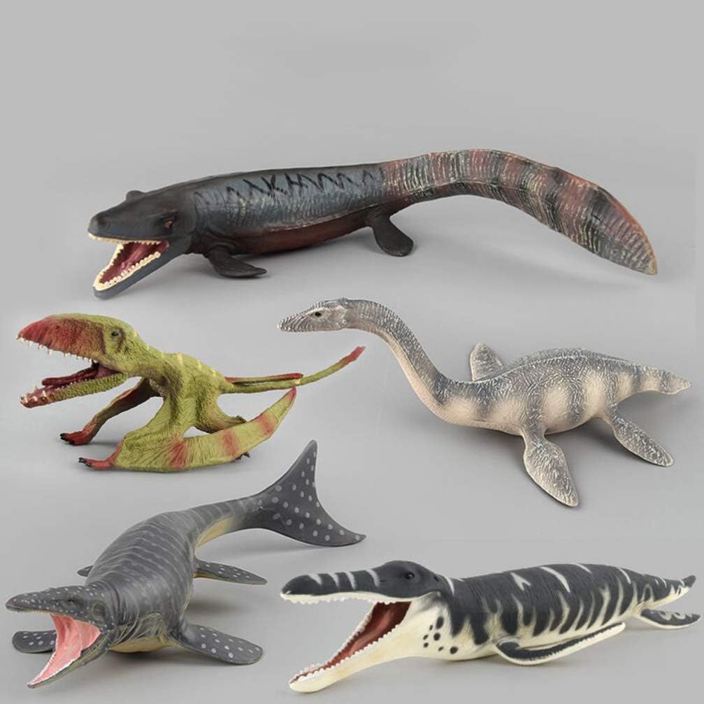 NUOBESTY 0.122kg Dinosaur Jurassic Figure Realistic Ancient Plesiosaur ...