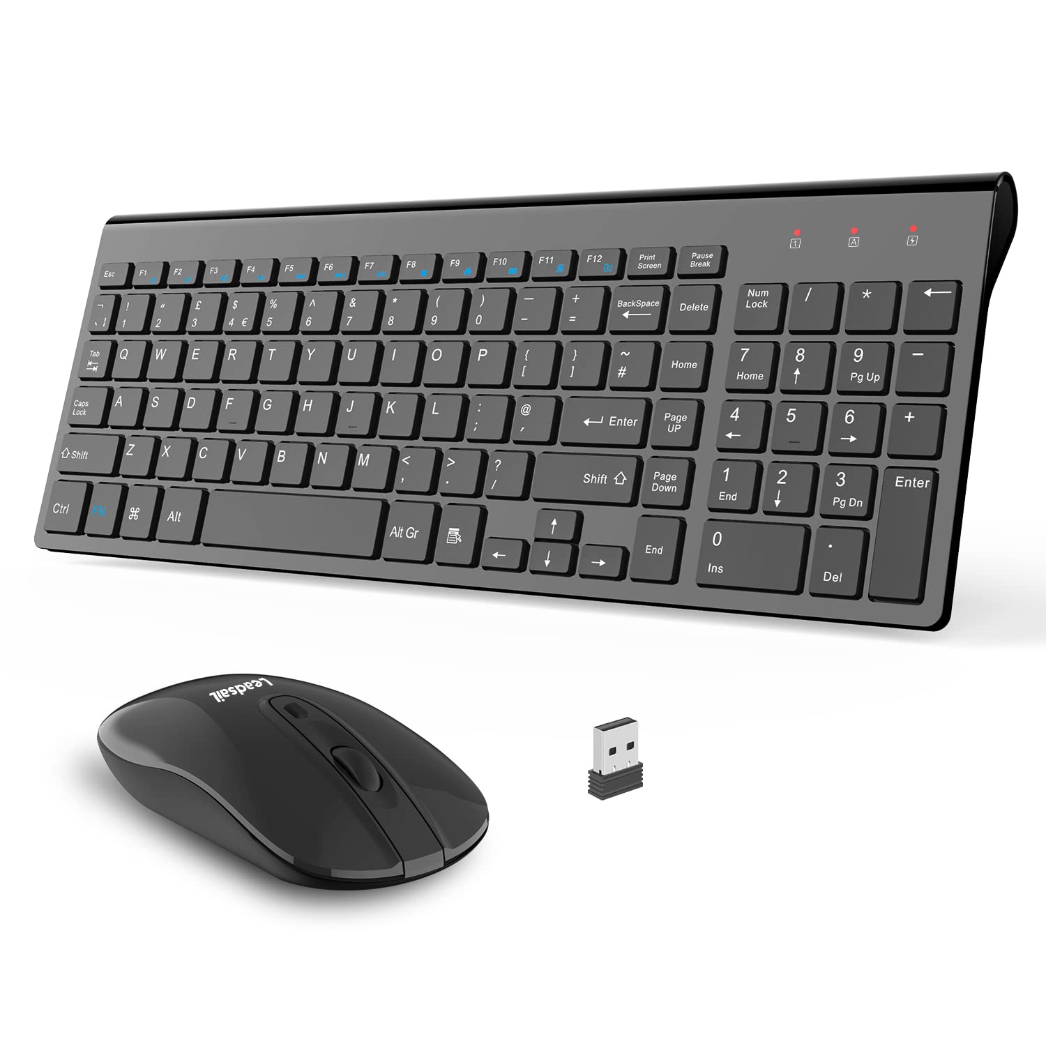 Mua LeadsaiL Wireless Keyboard and Mouse Set, Wireless USB Mouse and ...