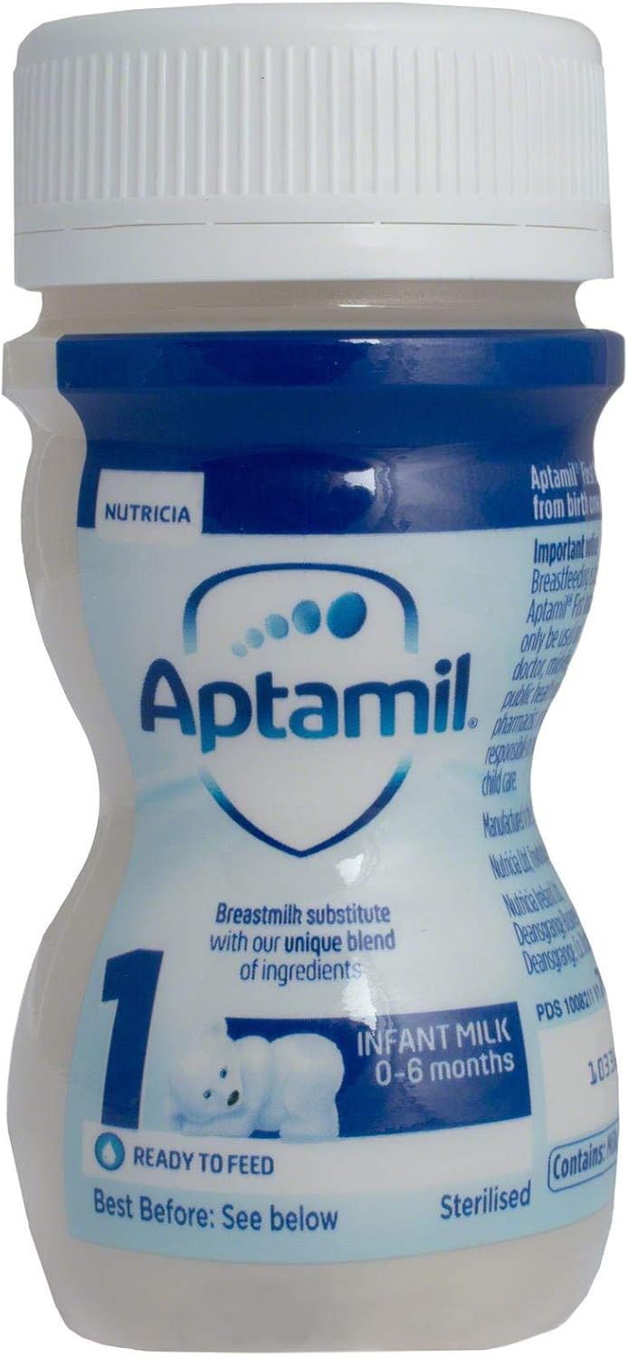 Aptamil First Infant Milk – Ready to Feed, 70ml, Box of 24 Bottles ...