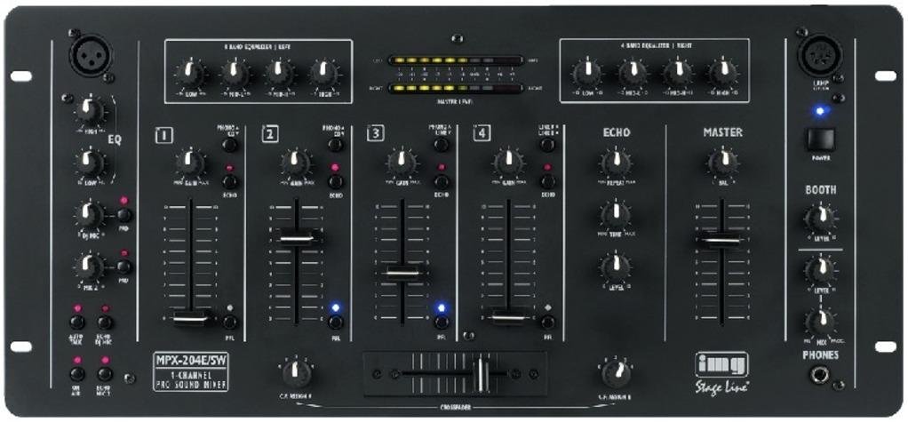 IMG Stage Line MPX-204E/SW Stereo DJ Mixer with digital echo: Amazon.co ...