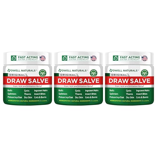 OWELL NATURALS Drawing Salve Ointment Fast Acting Formula for Skin ...