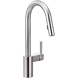 Moen 67315C Integra One-Handle Low Arc Pullout Kitchen Faucet (Chrome ...
