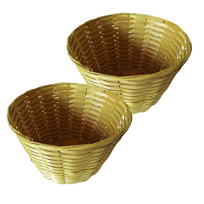Kauthuk Hand Crafted Natural Bamboo Fruits Vegetables Roti Papad Basket ...