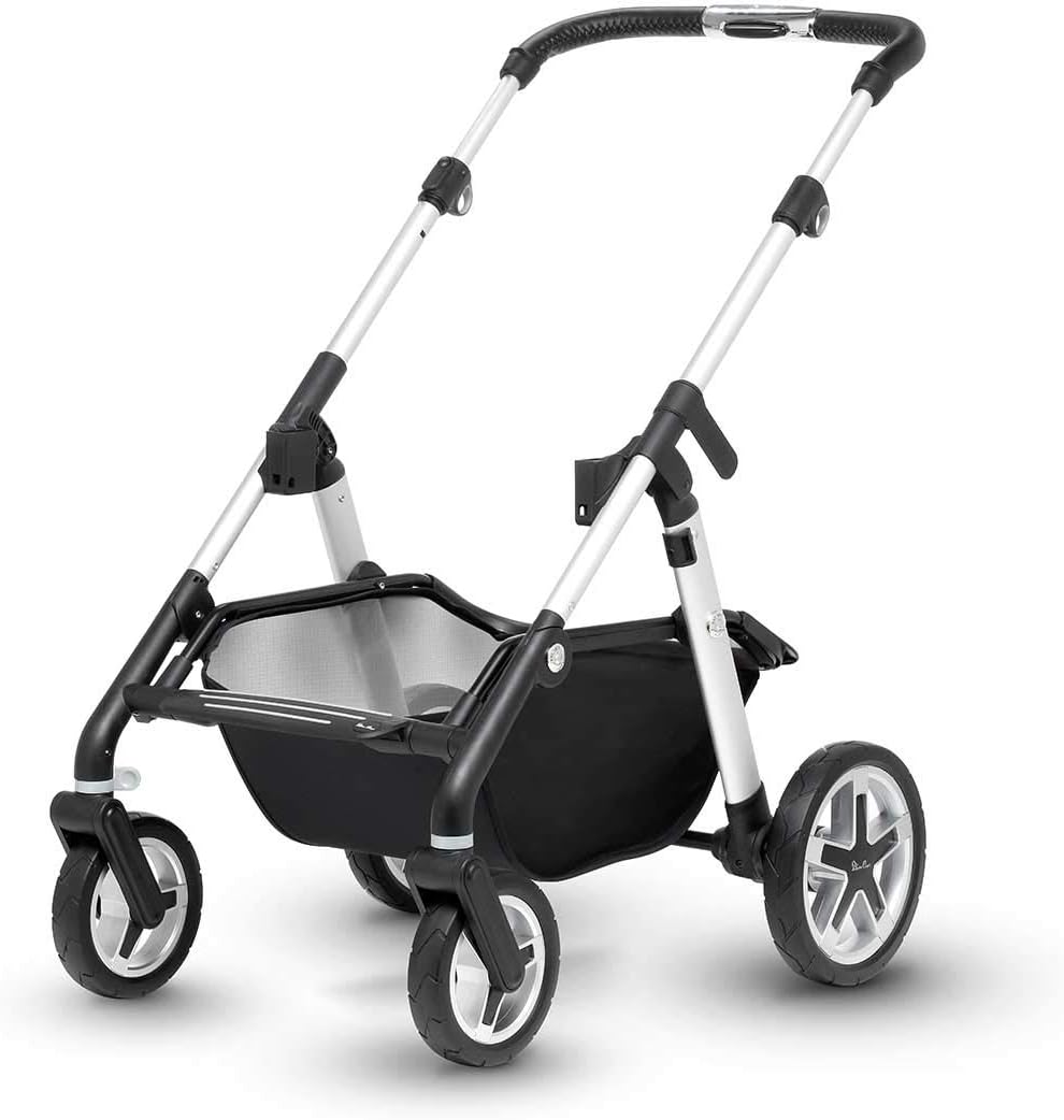 Silver Cross Pioneer Baby Pram and Pushchair, Satin Silver Chassis ...
