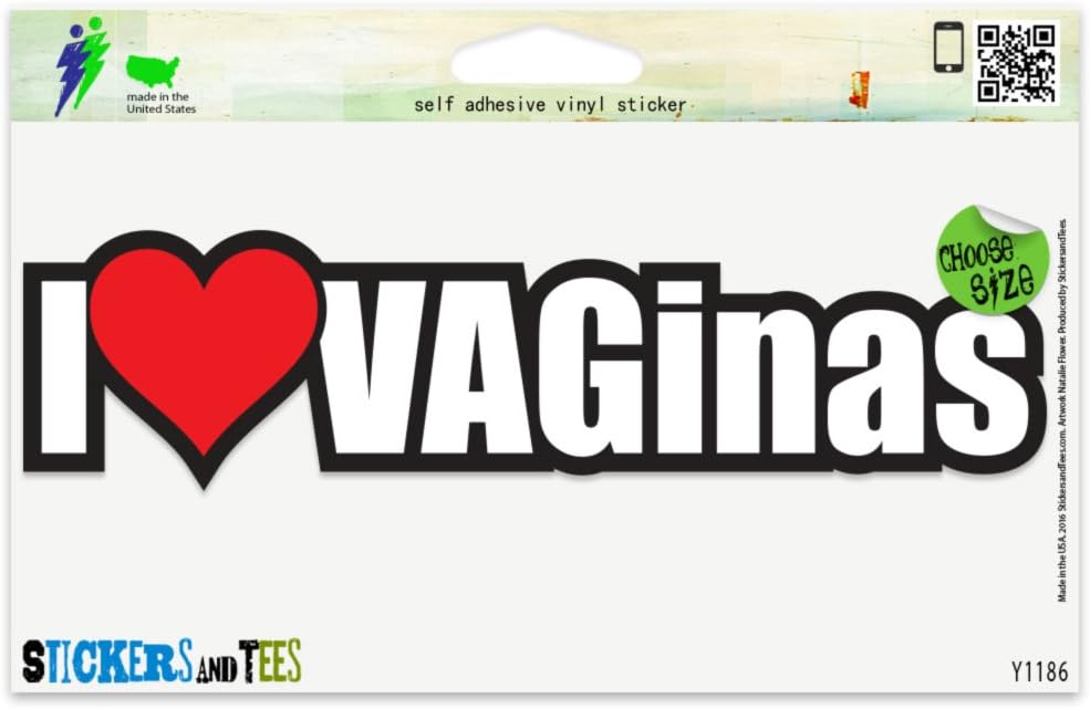 Amazon.com: I Heart Vaginas Vinyl Sticker Small Window Bumper Phone ...