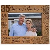 Amazon.com - KATE POSH 35 Years of Marriage Picture Frame, Traditional ...