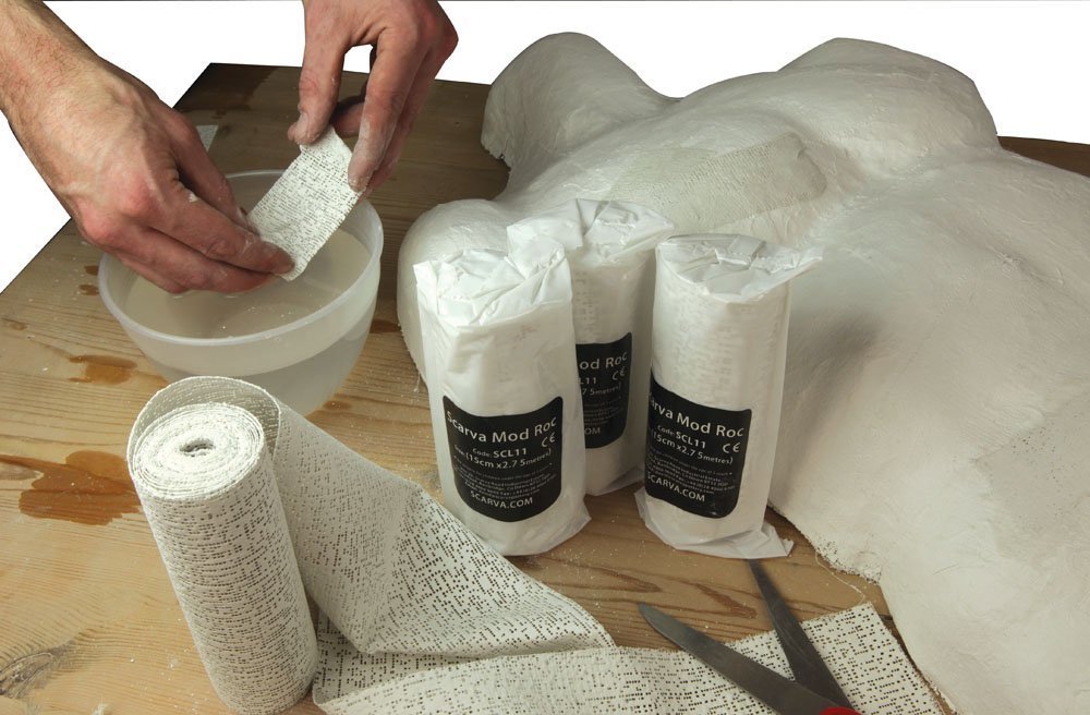 2x Modrock Plaster of Paris Bandage 15cm x 2.75m x 3 rolls: Amazon.co ...