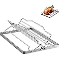 Amazon.com : bbq777 Adjustable Turkey Roasting Rack, Poultry Rack for Ovens, Smokers, Grills ...
