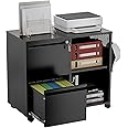 Amazon.com: NODHM Mobile Filing Cabinet with Lock,Metal Lateral File ...