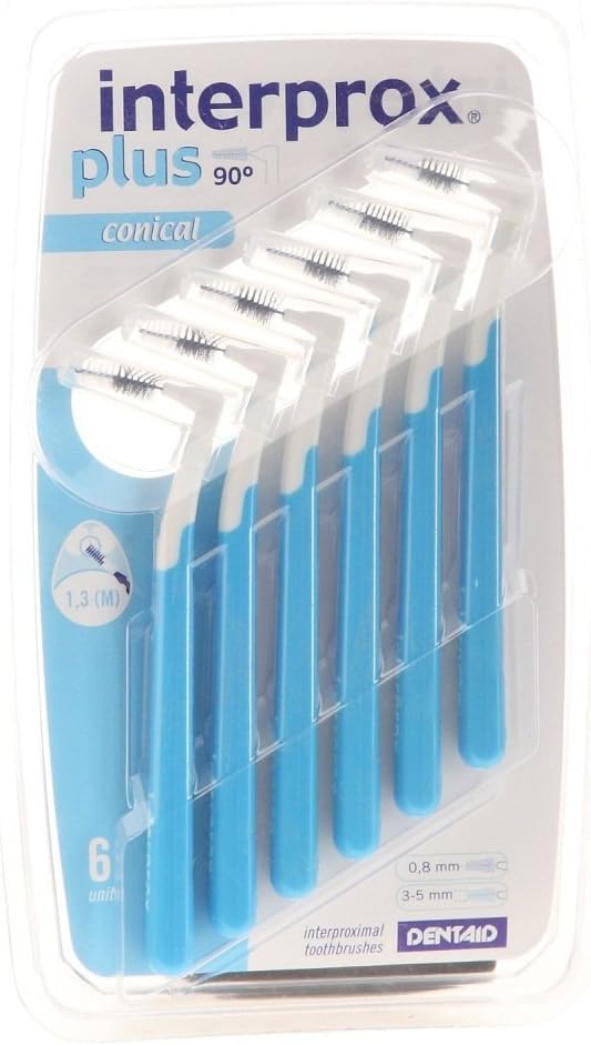 Interprox 0.8 mm Blue Plus interdentali conico pennello – Confezione da ...