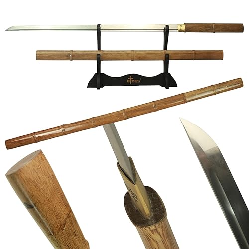AUXIER Full Tang Katana Sword Real Sharp Japanese Straight Blade Katana ...