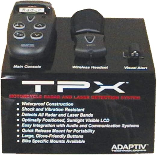 Amazon.com: Adaptiv Radar Detector TPX Motorcycle Radar and Laser ...