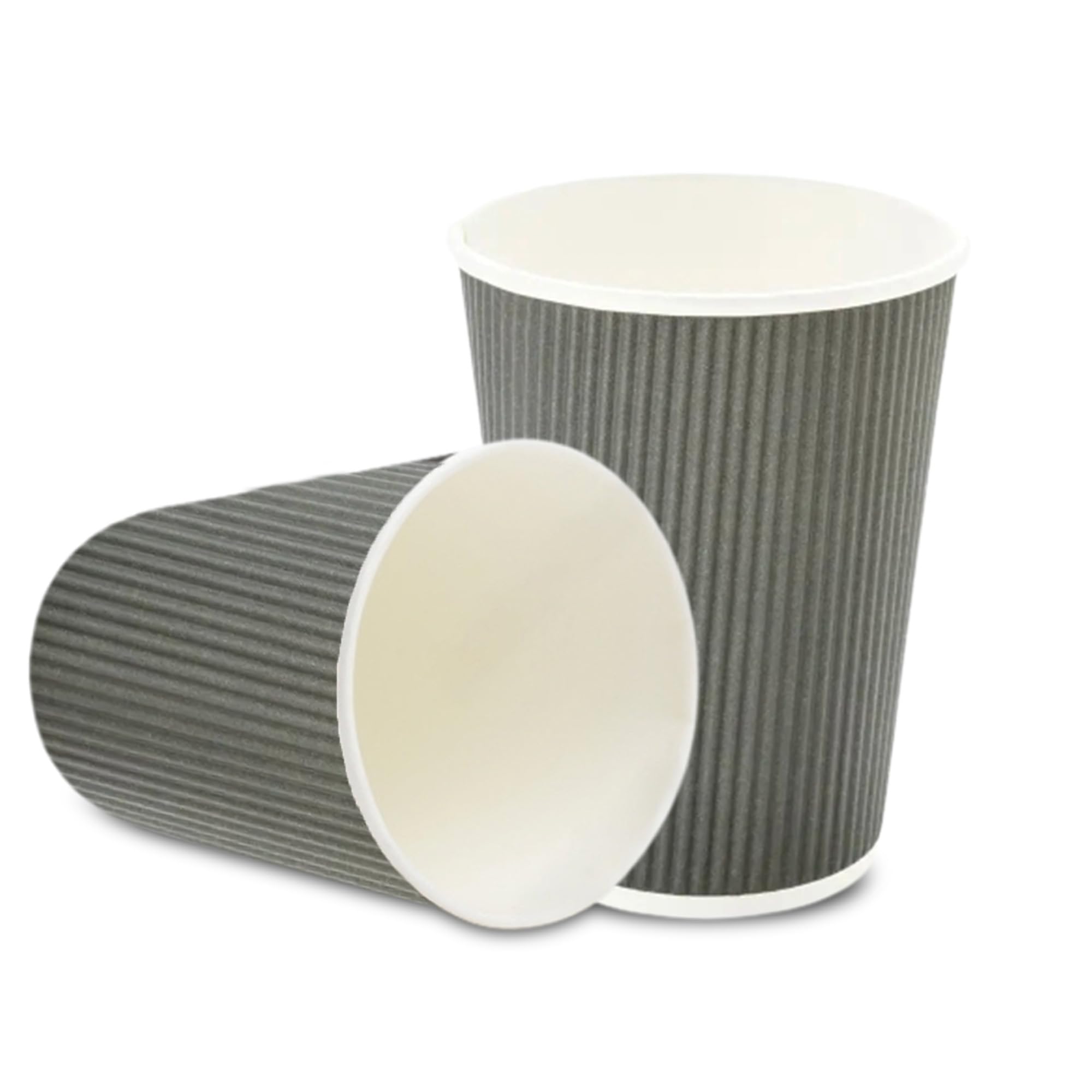 Mua 12 Ounce Disposable Coffee Cups 500 Ripple Wall Hot Cups For Coffee ...