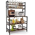 Amazon.com - Tribesigns 5-Tier Kitchen Bakers Rack with Hutch ...