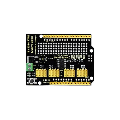 KEYESTUDIO 16-Channel 12-bit Servo Motor Driver Board I2C Interface for ...