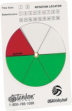 Amazon.com : Tandem Sport Volleyball Rotation Locator : Volleyball ...