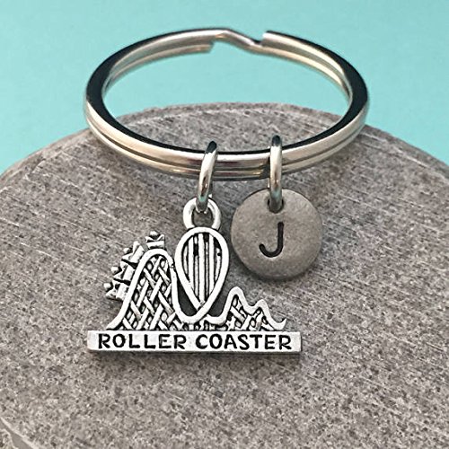 Amazon.com: Rollercoaster keychain, Rollercoaster charm, ride keychain ...