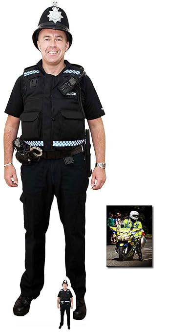 Fan Pack - British Policeman wearing Helmet Lifesize and Mini Cardboard ...