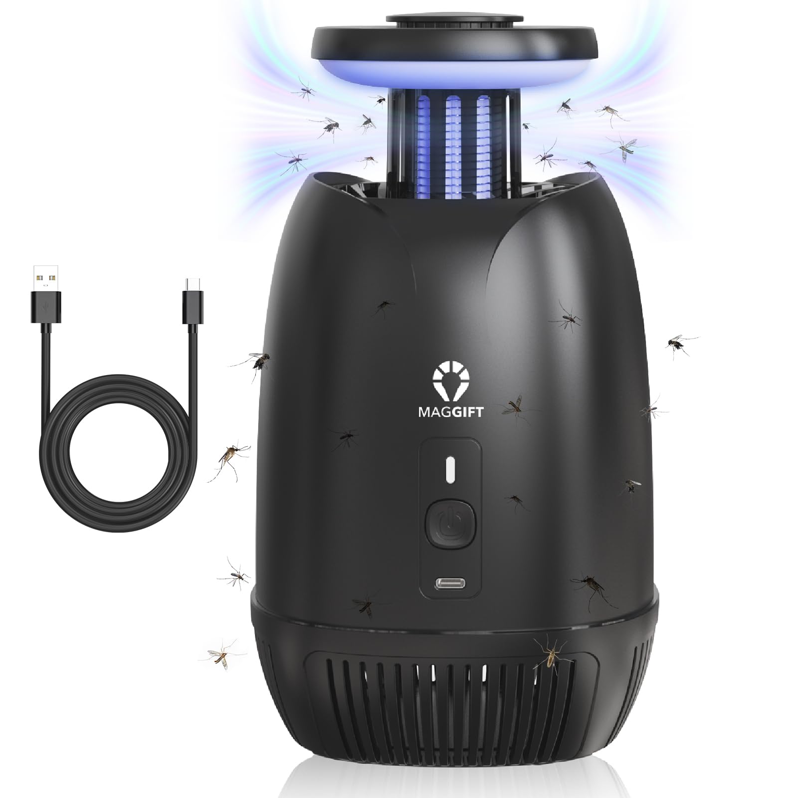 MAGGIFT Bug Zapper, Fruit Flies Trap, Electric Mosquito & Fly Zappers ...