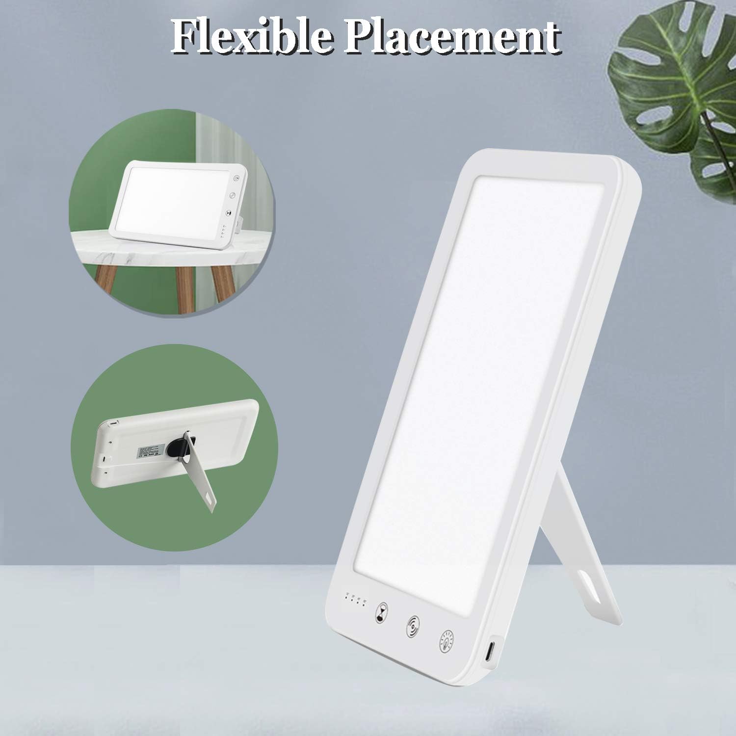 Bojim SAD Lights Therapy, Portable LED Light Box with Stepless Color ...